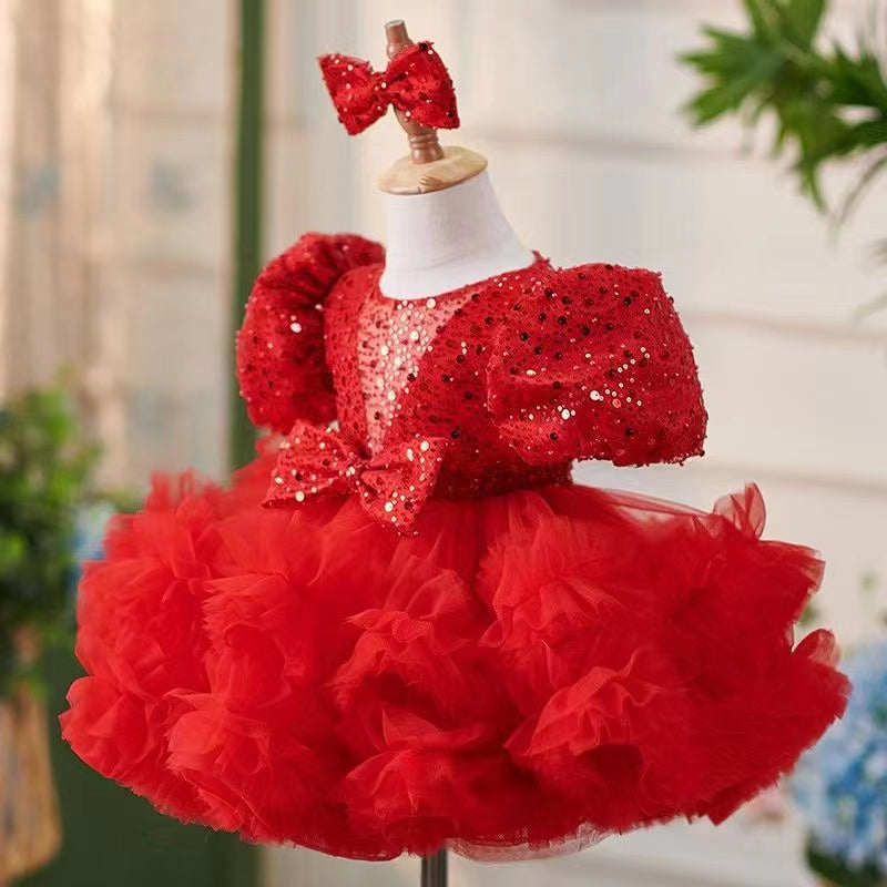 C001 CUSTOMIZED MODEL GIRL FORMAL DRESSES AUTUMN CUTE PAGEANT SEQUINS ...